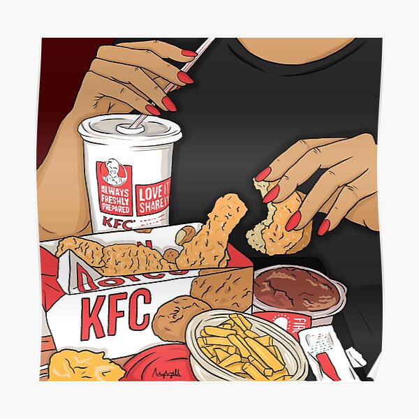 Kfc Chicken Posters | Redbubble