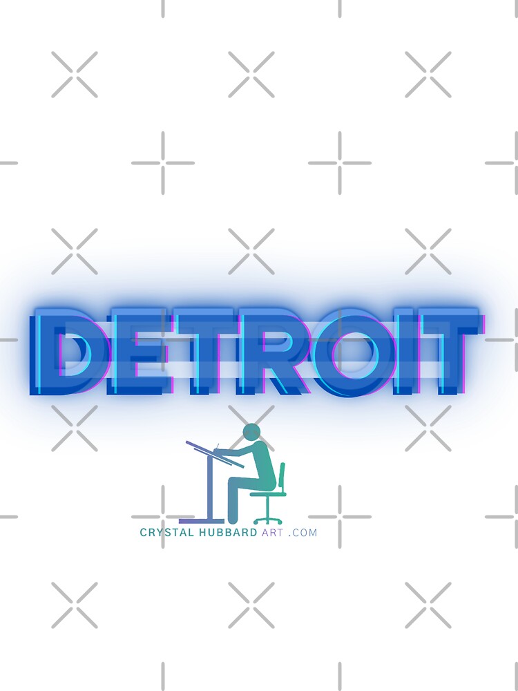 "Detroit by Crystal Hubbard Art" Sticker for Sale by chubbardart ...