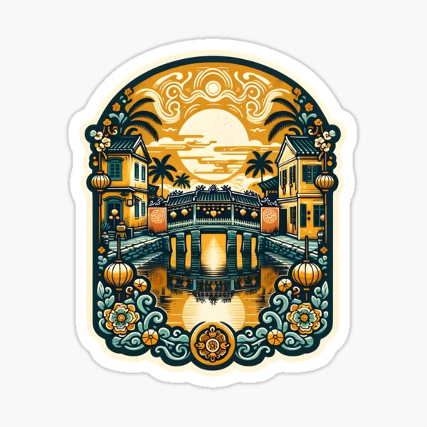 "Hoi An Vietnam Die Cut" Sticker for Sale by LoveLabDesign | Redbubble