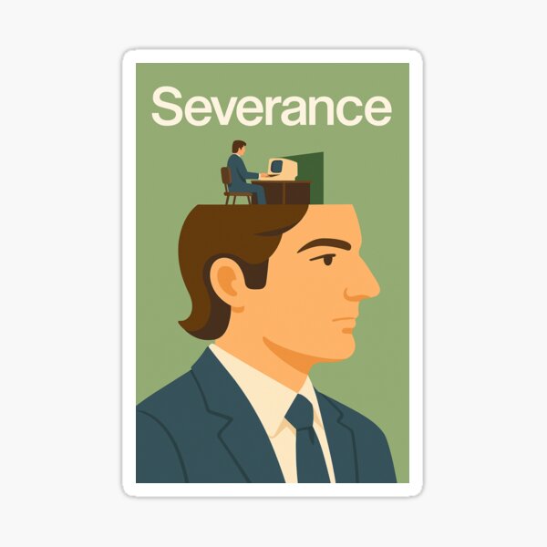 "Severance" Sticker for Sale by TeeSnoop | Redbubble
