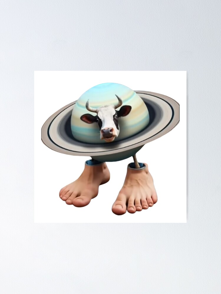 "La vaca Saturno Saturnita (Italian Brainrot) " Poster for Sale by ...