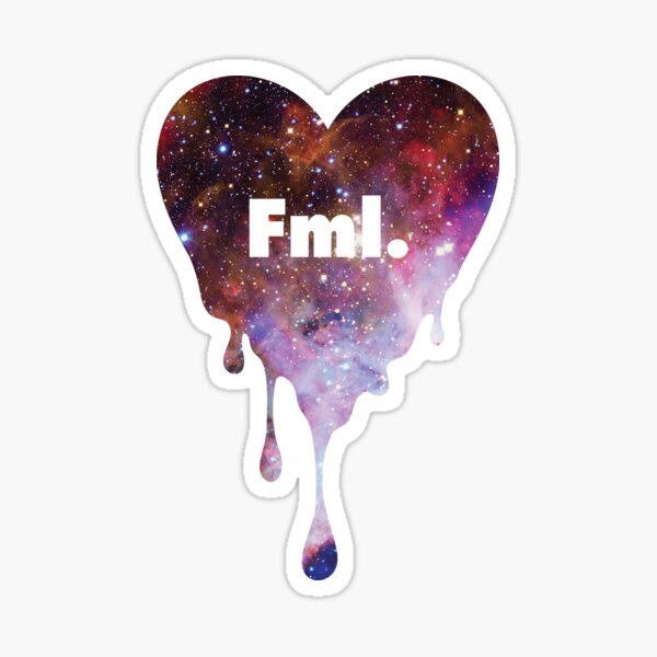 "FML" Sticker by SeoulVision | Redbubble
