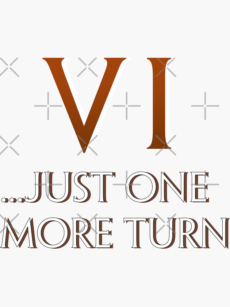 "Just One More Turn " Sticker for Sale by marynaeller | Redbubble