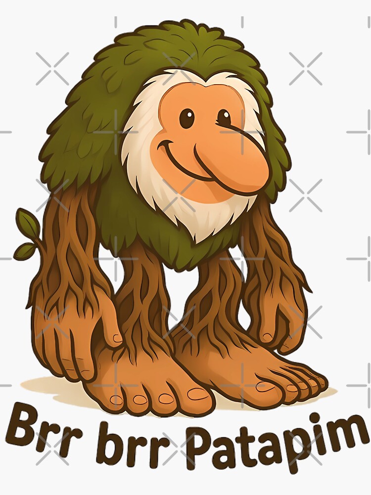"Brr brr Patapim - (Italian Brainrot) Funny Meme" Sticker for Sale by ...