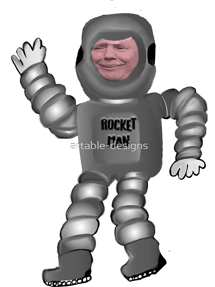 "ROCKET MAN " Poster by artable-designs | Redbubble