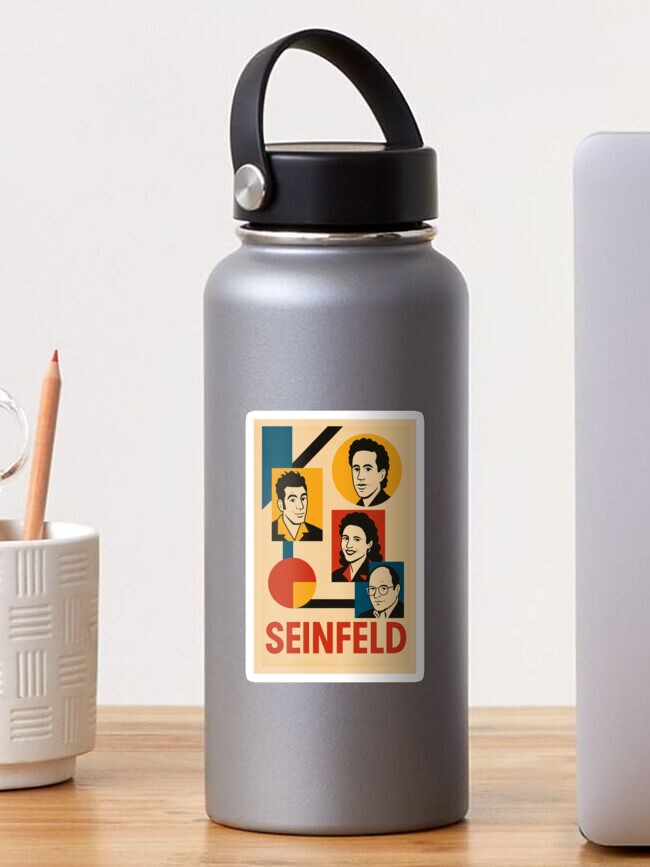 "Seinfeld poster Bauhaus" Sticker by QuirkBeasts | Redbubble