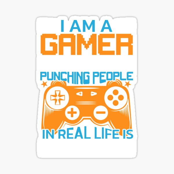 "I'm a Gamer Classic Retro Gamer Art" Sticker for Sale by Back2Collage ...