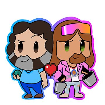 "Steve X Garrett - Minecraft" Sticker for Sale by New-AgeRetro | Redbubble