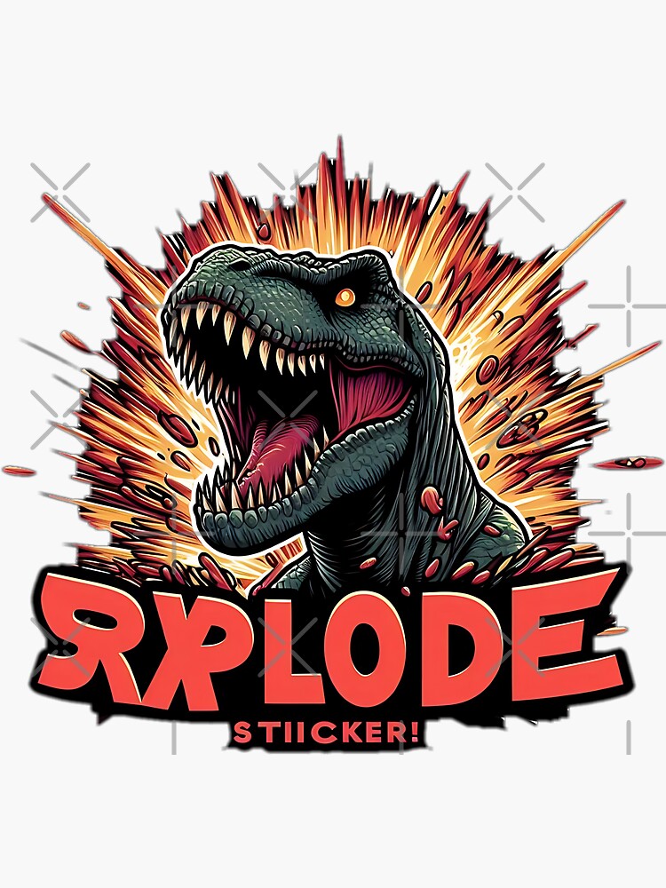 "rex splode" Sticker for Sale by NCNGDESIGN | Redbubble