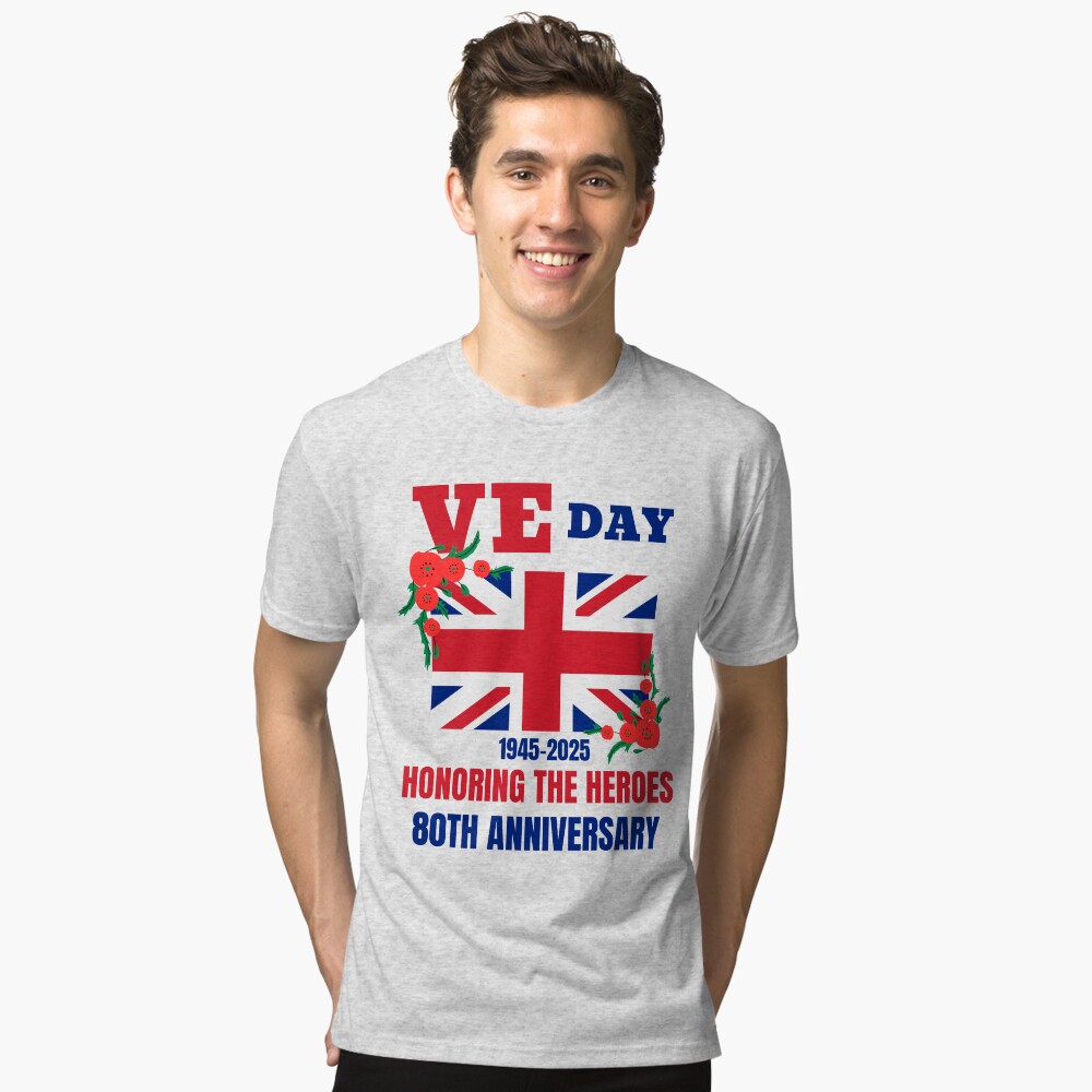 "VE day 80th anniversary 2025 V E Day" Poster for Sale by Minimalismat ...