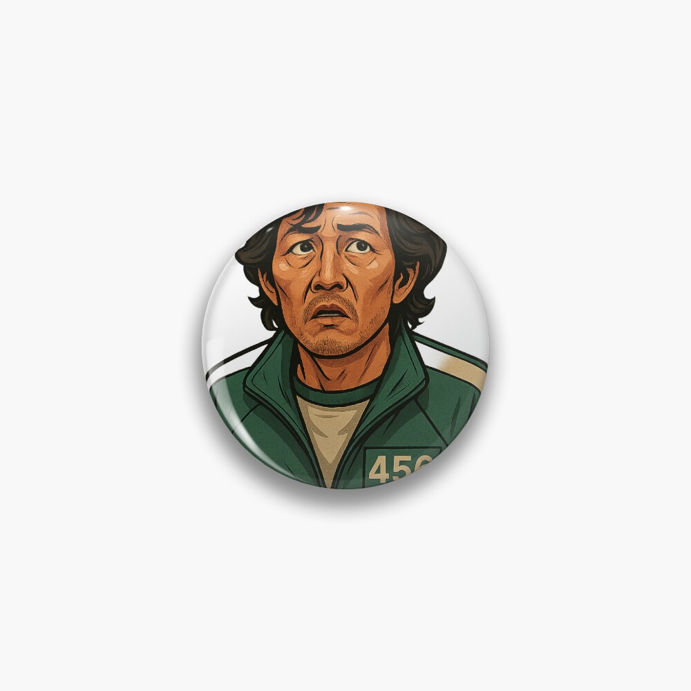"Squid Game 456 Gi-hun – Retro Korean Series Fan Art" Sticker for Sale ...