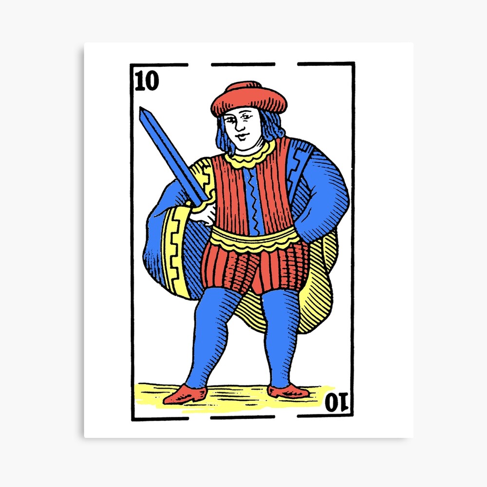 "Sota Moroccan Card Game N 10" Canvas Print by WeeTee | Redbubble