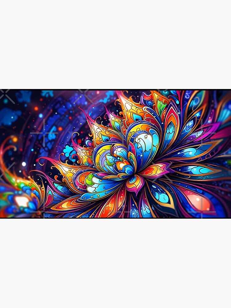 "A.I. Stained Glass Airbrush Fractal 0457 FunFractals ChromaDepth 3D ...