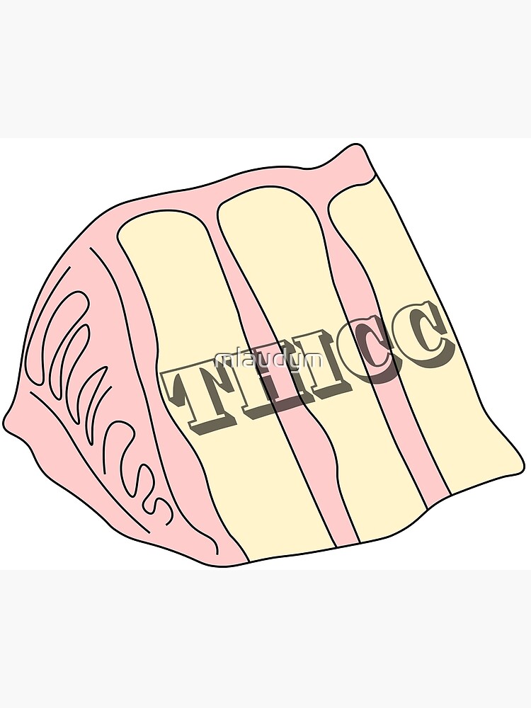 "Thicc Cake" Poster by mlaudym | Redbubble