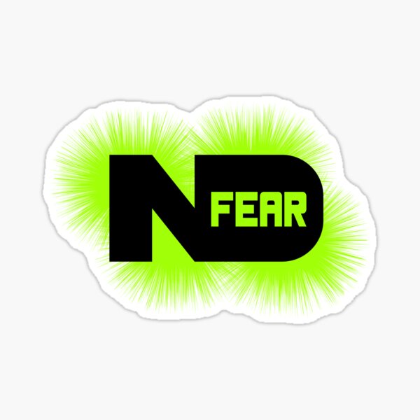 "No Fear - Typo-spark creations " Sticker for Sale by Typo-Spark ...