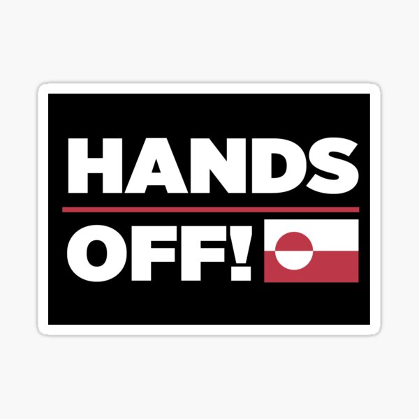 "Hands off Greenland - Bumper Sticker" Sticker for Sale by ...