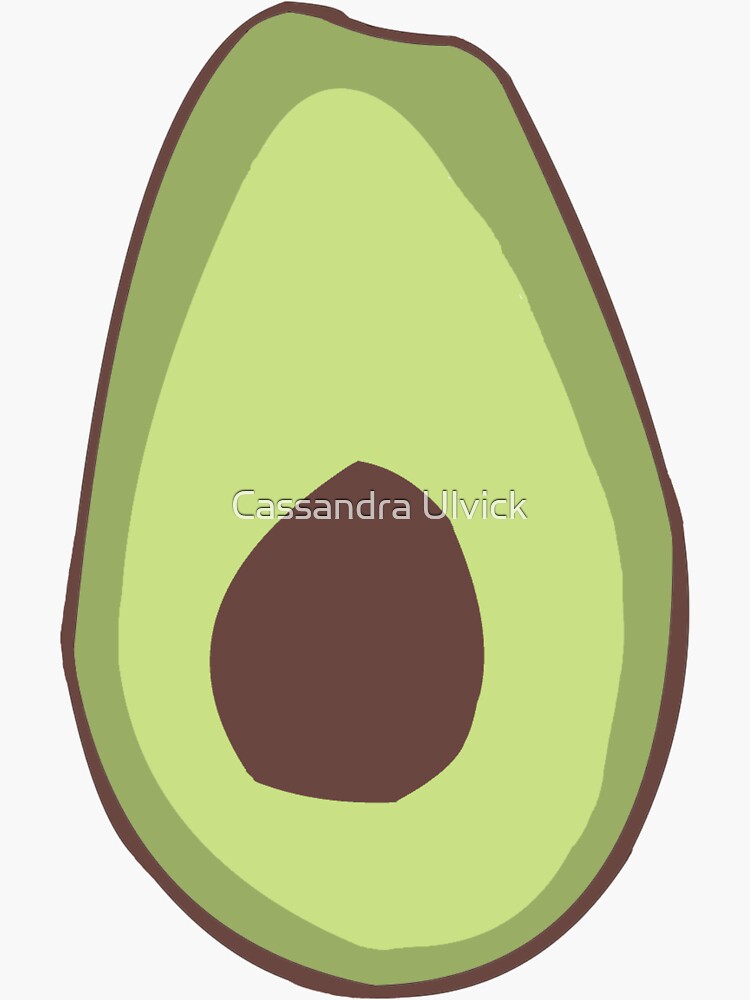 "Singular Avocado" Sticker by cassieulvick | Redbubble