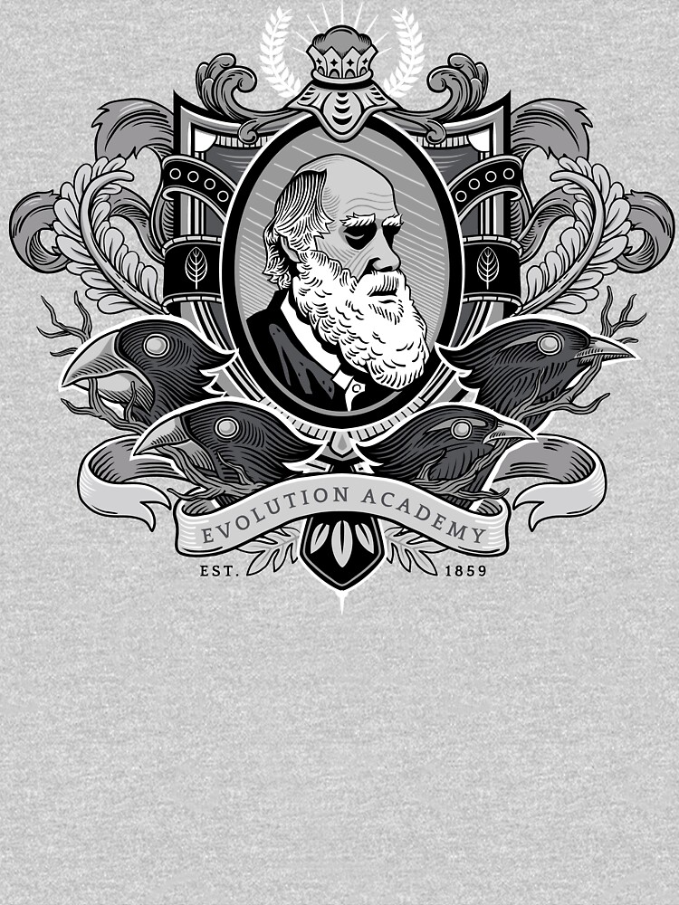 "Evolution Academy" T-shirt for Sale by dv8sheepn | Redbubble | darwin ...
