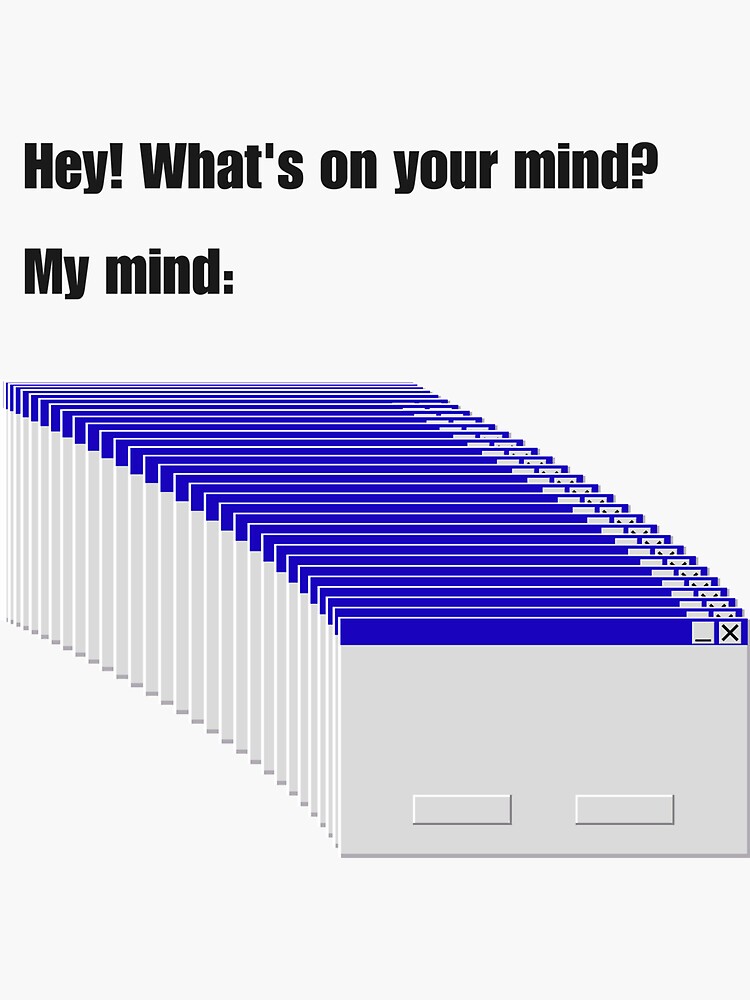 "Old Windows meme" Sticker for Sale by goatsmother | Redbubble