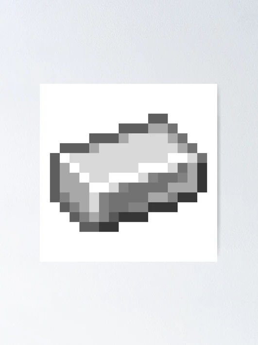 Grille Pixel Art De Lingot De Fer Minecraft Stones Ingots Ore Iron