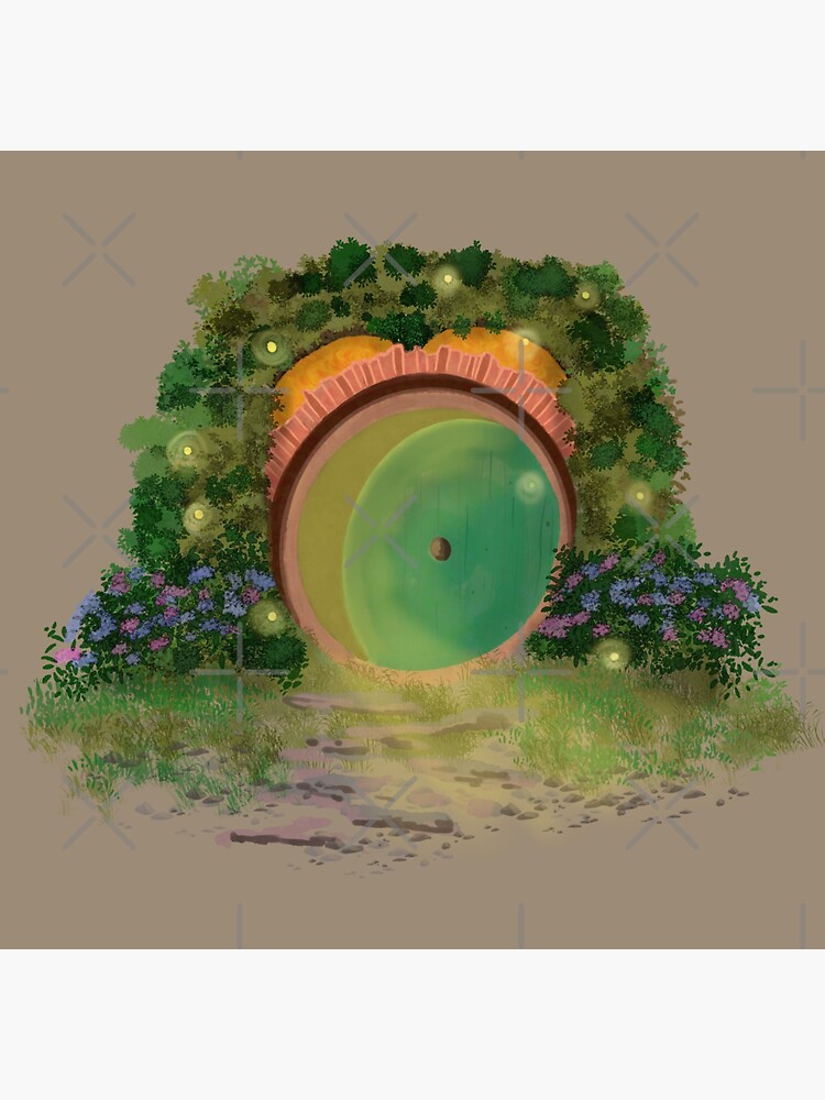 "Hobbit Hole " Sticker for Sale by LegendsofDoodle | Redbubble