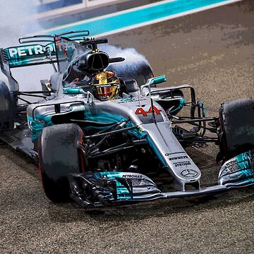 "Lewis Hamilton celebrating his 2017 WDC world championship title doing ...