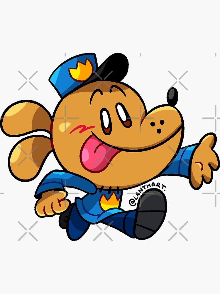 "Dogman!" Sticker by Lanthart | Redbubble