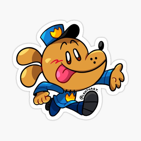 "Dogman!" Sticker by Lanthart | Redbubble