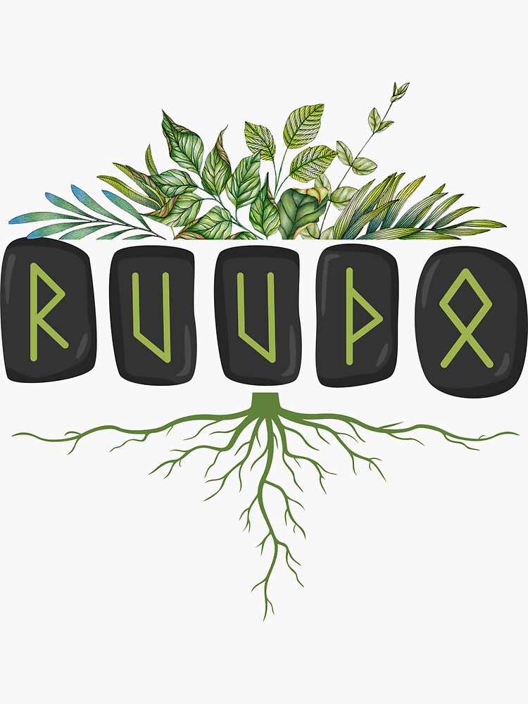 "Ruuda Typography Sticker" Sticker for Sale by Threadofsouls | Redbubble