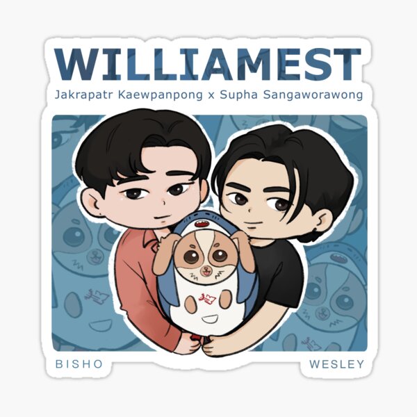 "William Est - Wesley" Sticker by Bisho-s | Redbubble