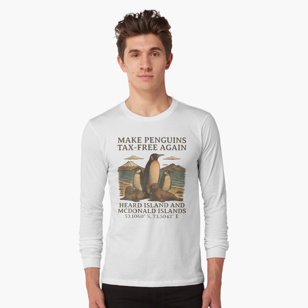 "Make Penguins Tax-Free Again Funny Tariffs Meme Shirt, Penguins Heard ...