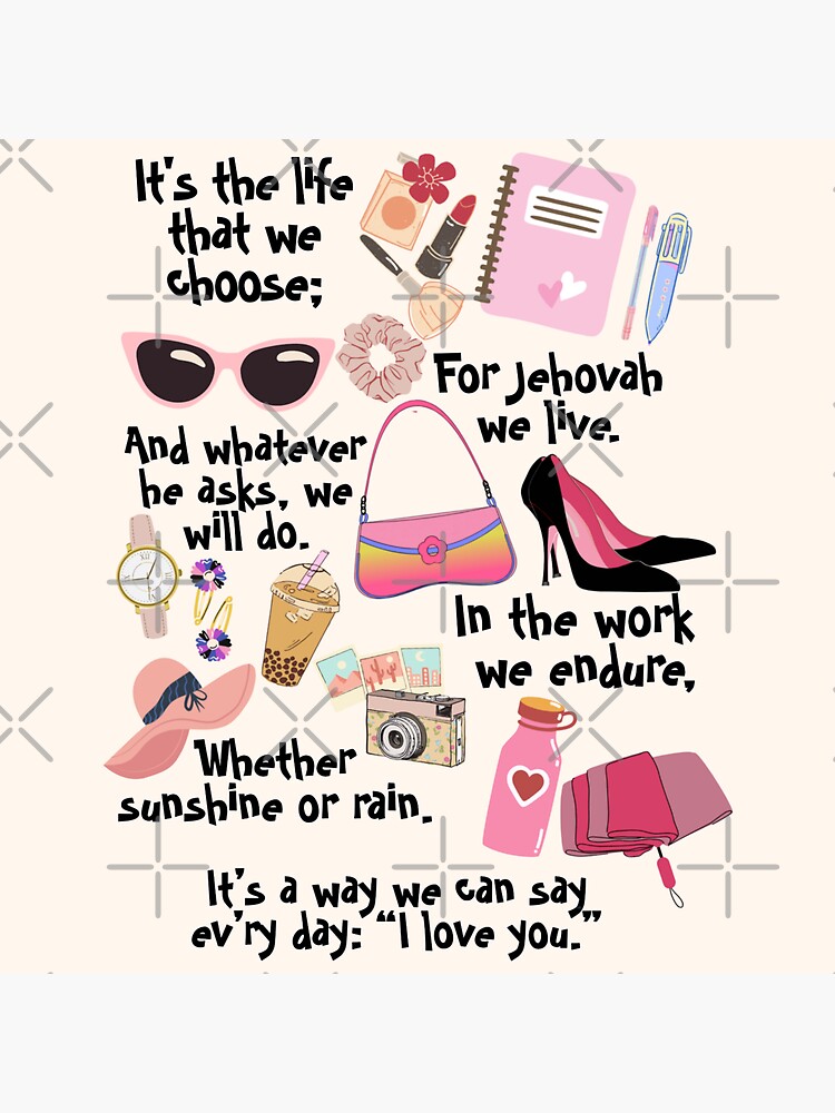 "Pioneer Service School 2025 with Life of a Pioneer (for Her)" Sticker ...