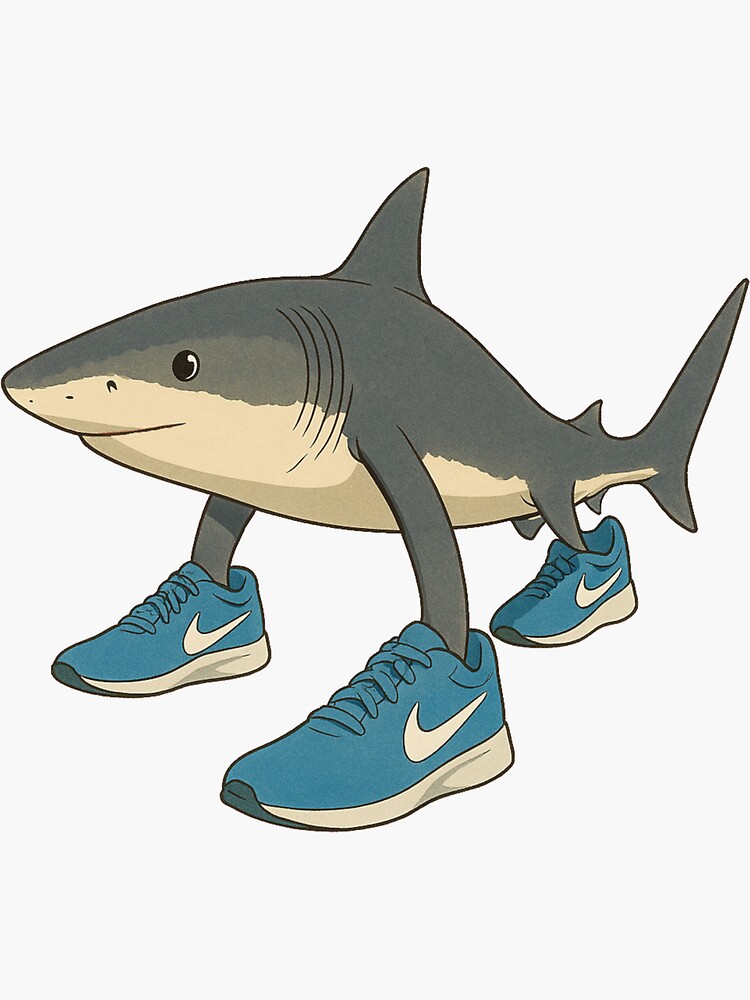 "Tralalero Tralala Brainrot Shark Cartoon Style" Sticker for Sale by ...