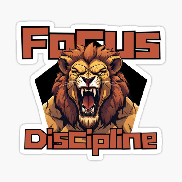 "Focus and discipline" Sticker for Sale by Mako71 | Redbubble