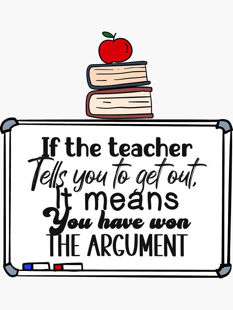 "Snarky Teacher Student Quote" Sticker for Sale by TTComics | Redbubble