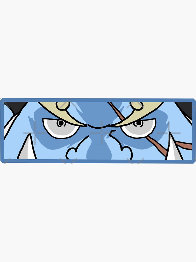 "Jinbe Eyes MS Paint One Piece" Sticker for Sale by Bradycrenshaw ...