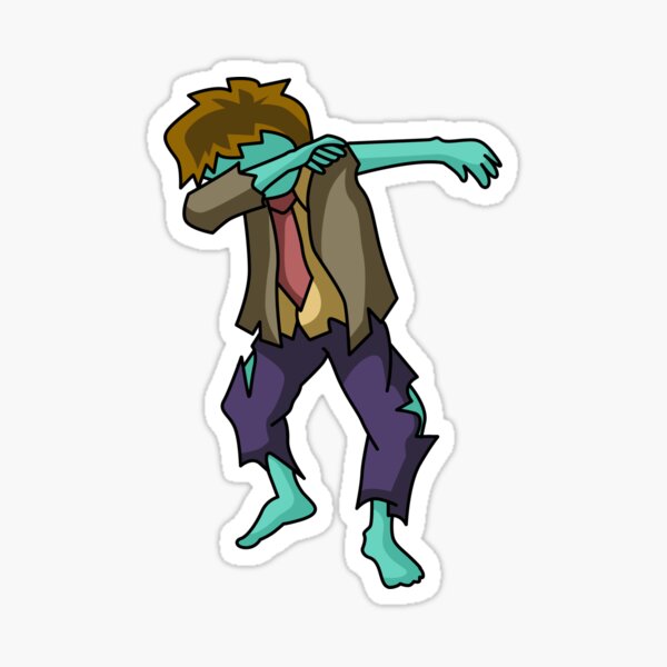 "Dabbing Zombie Holloween" Sticker for Sale by melsens | Redbubble