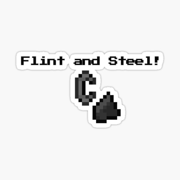 "Flint and Steel" Sticker for Sale by ThomasMoxon | Redbubble