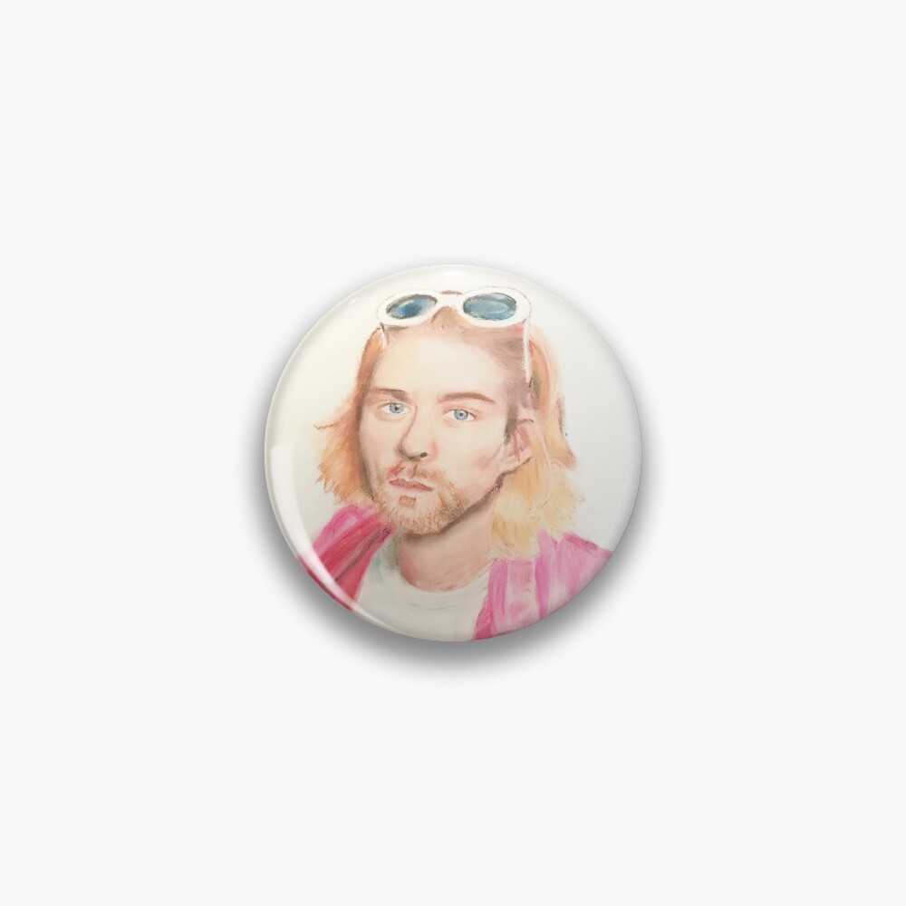 "Kurt Cobain portrait" Sticker for Sale by haleyyariwonart | Redbubble