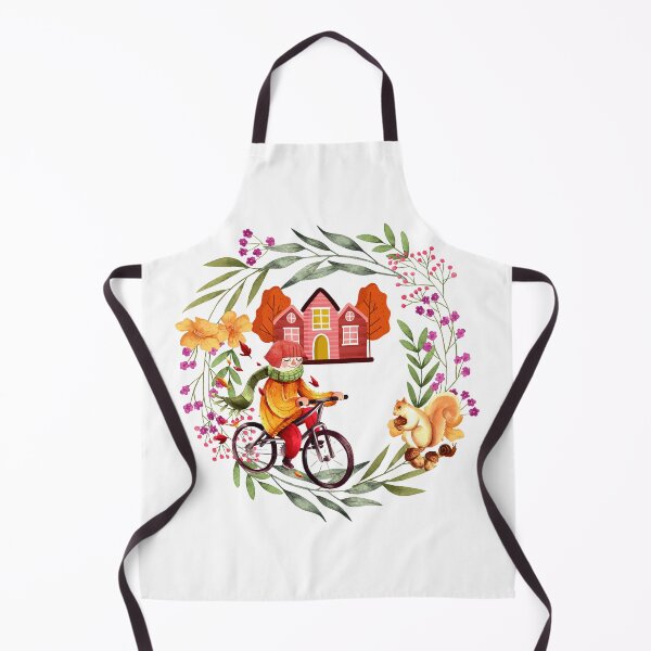 "Spring Bicycle Ride – Enjoy the Blooming Season on Two Wheels" Apron ...