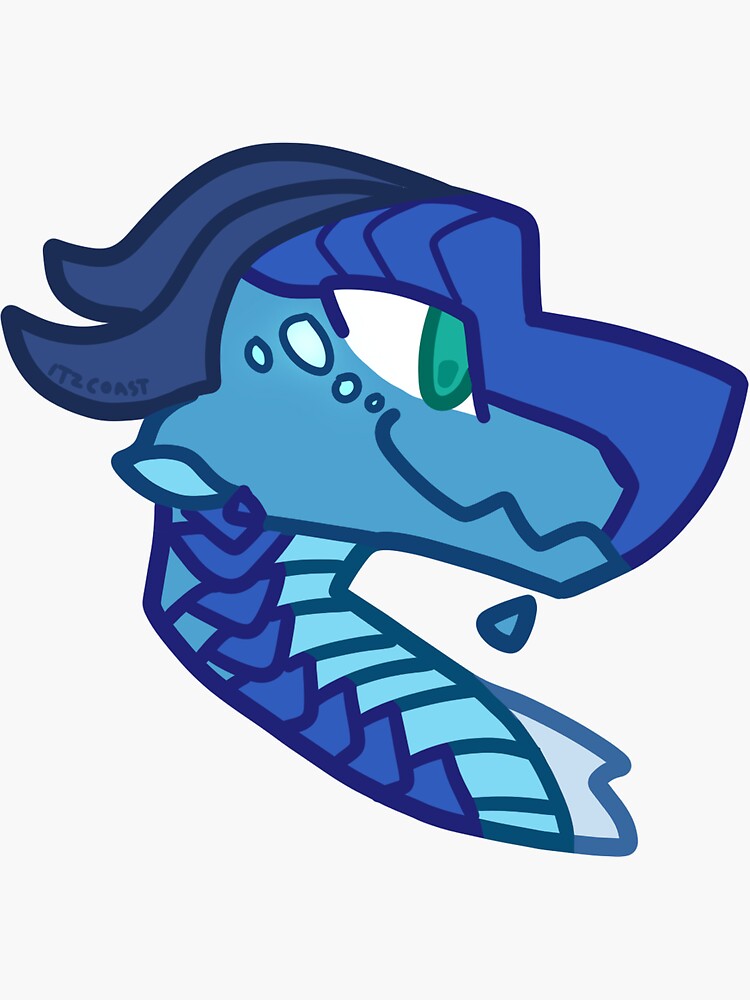 "The Lost Heir - Princess Tsunami of the Seawings" Sticker for Sale by ...