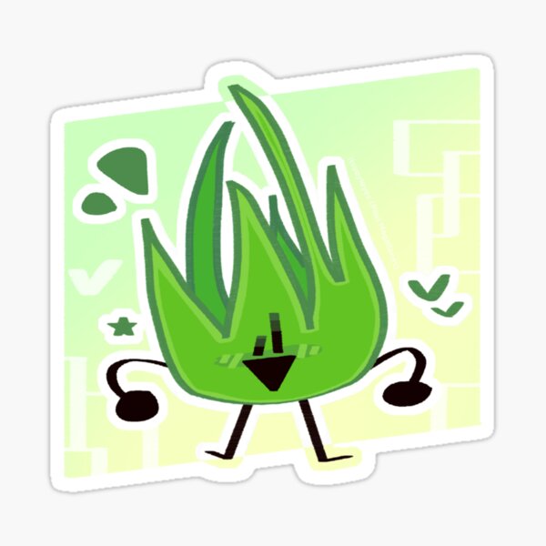 "bfb grassy! " Sticker for Sale by OctopusDL | Redbubble