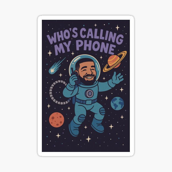 "Who's calling my phone " Sticker for Sale by Mandysm3 | Redbubble
