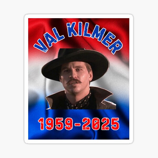 "Val Kilmer" Sticker for Sale by WoodburyLake | Redbubble
