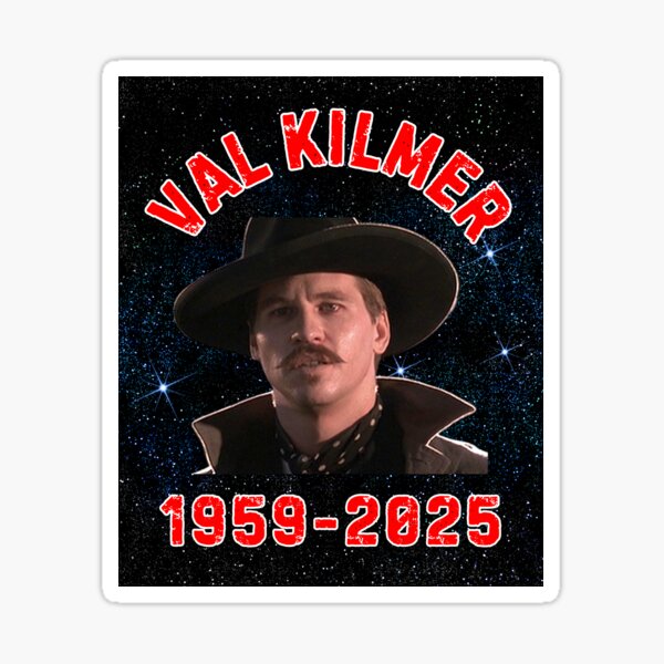 "Val Kilmer" Sticker for Sale by WoodburyLake | Redbubble
