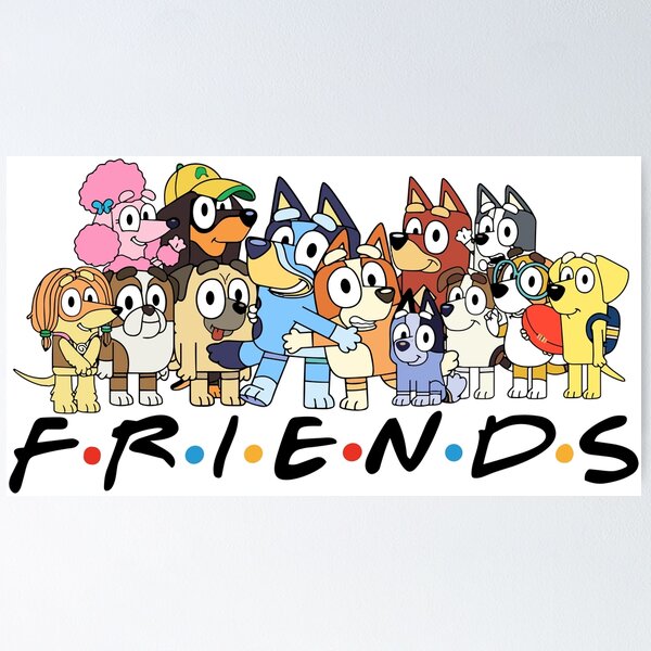 "F.R.I.E.N.D.S" Poster for Sale by Kathimee | Redbubble