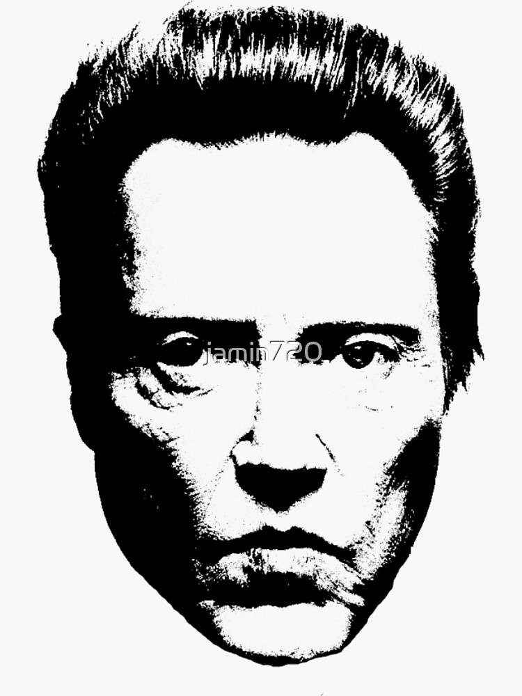 "Christopher Walken" Sticker for Sale by jamin720 | Redbubble
