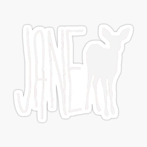"Jane Doe (White)" Sticker for Sale by KawaiiCaps | Redbubble