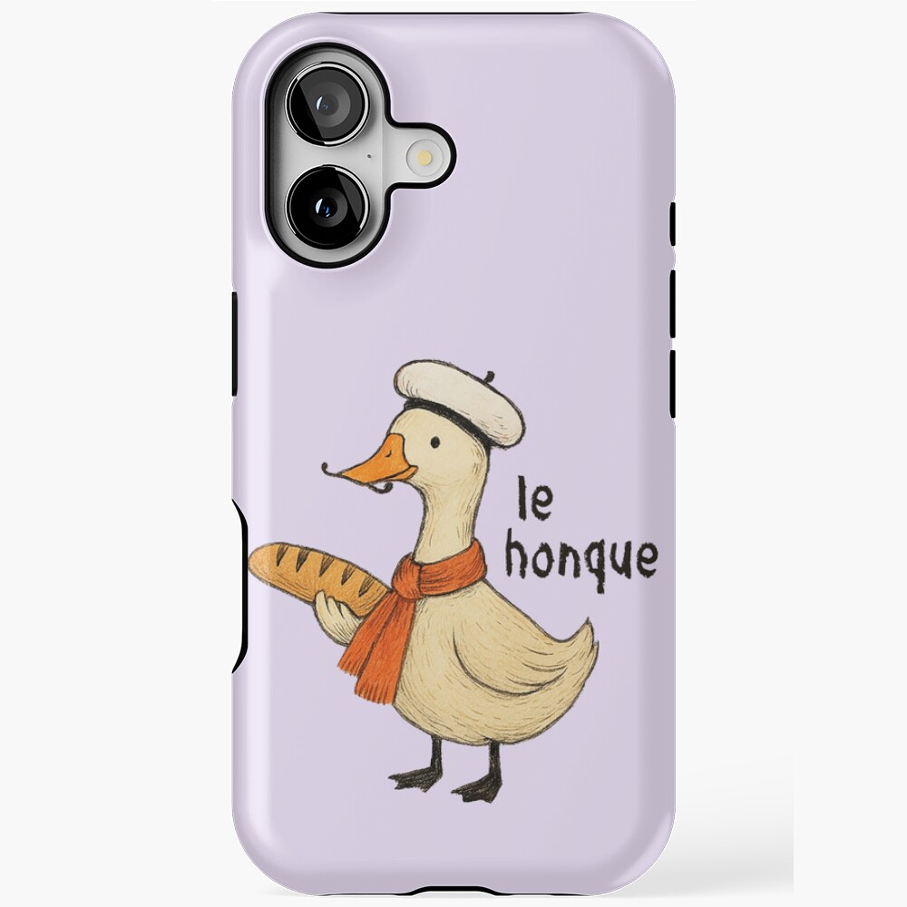 "Le Honque – French Duck Meme with Baguette" Sticker for Sale by ...