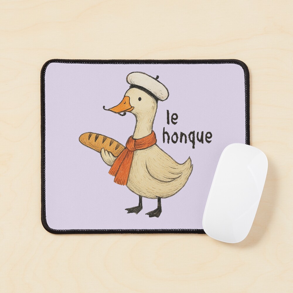 "Le Honque – French Duck Meme with Baguette" Sticker for Sale by ...